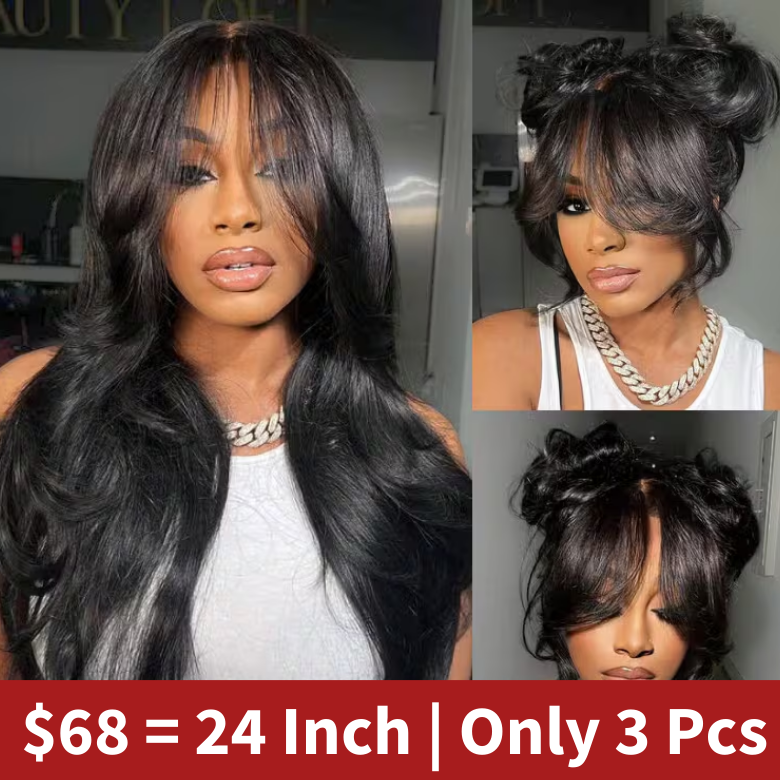Beautyforever 13x4 Lace Frontal Natural Black Fluffy Loose Wave Body ...